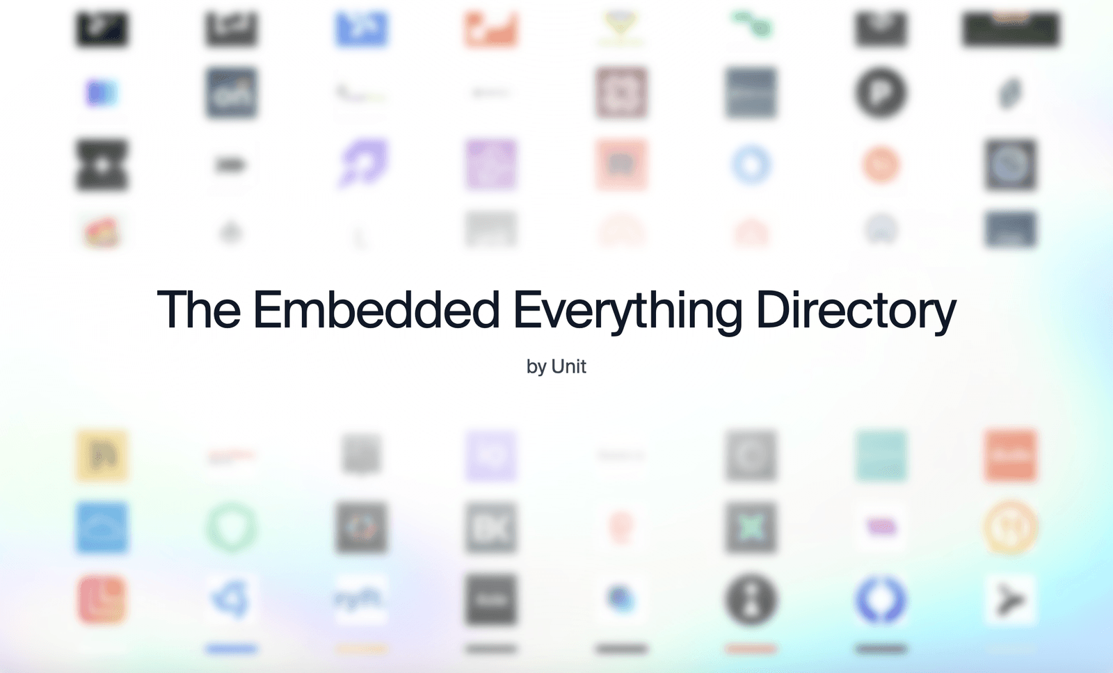 Unit | The Embedded Everything Directory, by Unit